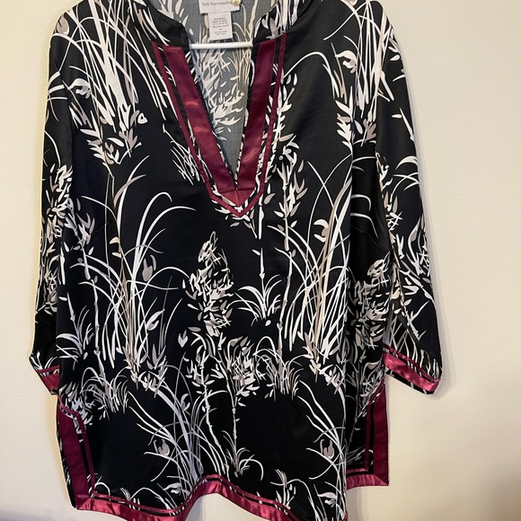 Soft Surroundings | Tops | Soft Surroundings Plus Size Blouse Tunic ...